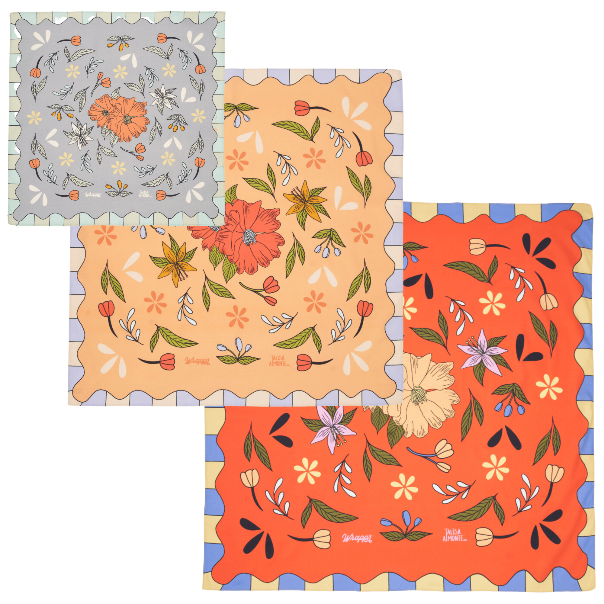 Homegrown Collection Bundle | 3 Furoshiki Gift Wraps by Talisa Almonte ...