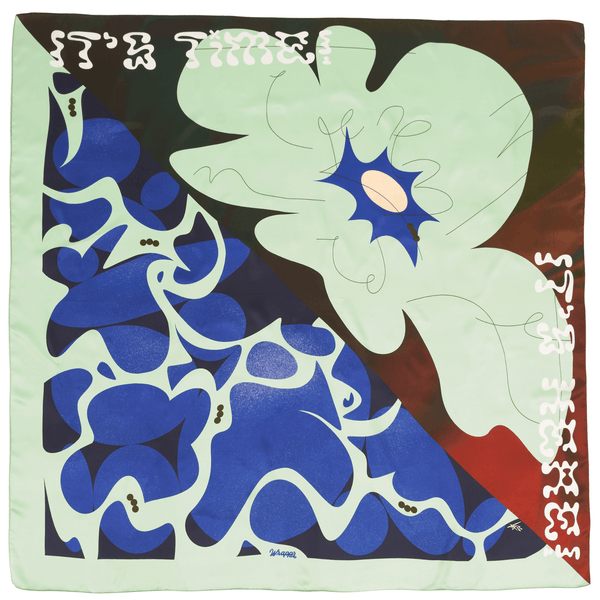 Deeper | 50" Mulberry Silk Furoshiki Gift Wrap by Essery Waller | Wrappr