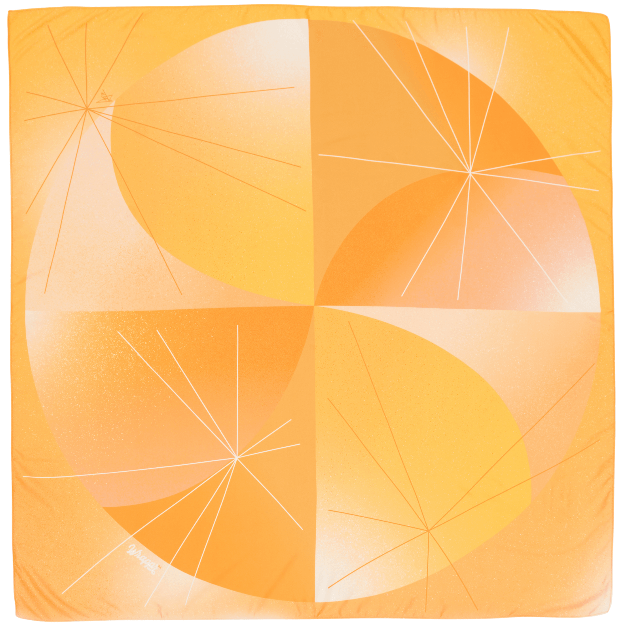 Golden Hour | 35" Recycled Polyester Furoshiki Wrap by Essery Waller ...